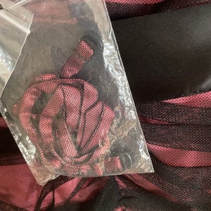 Vintage Coast Red Black Satin Basque Bandeau Style Top - Etsy