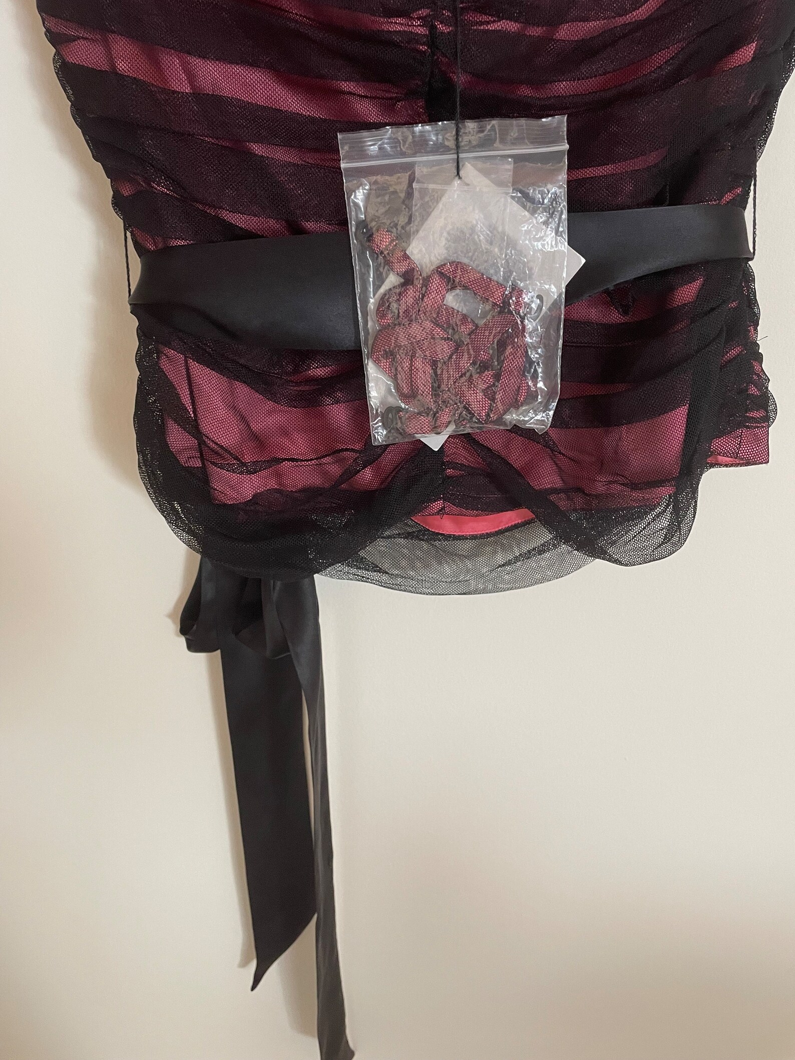 Vintage Coast Red Black Satin Basque Bandeau Style Top - Etsy