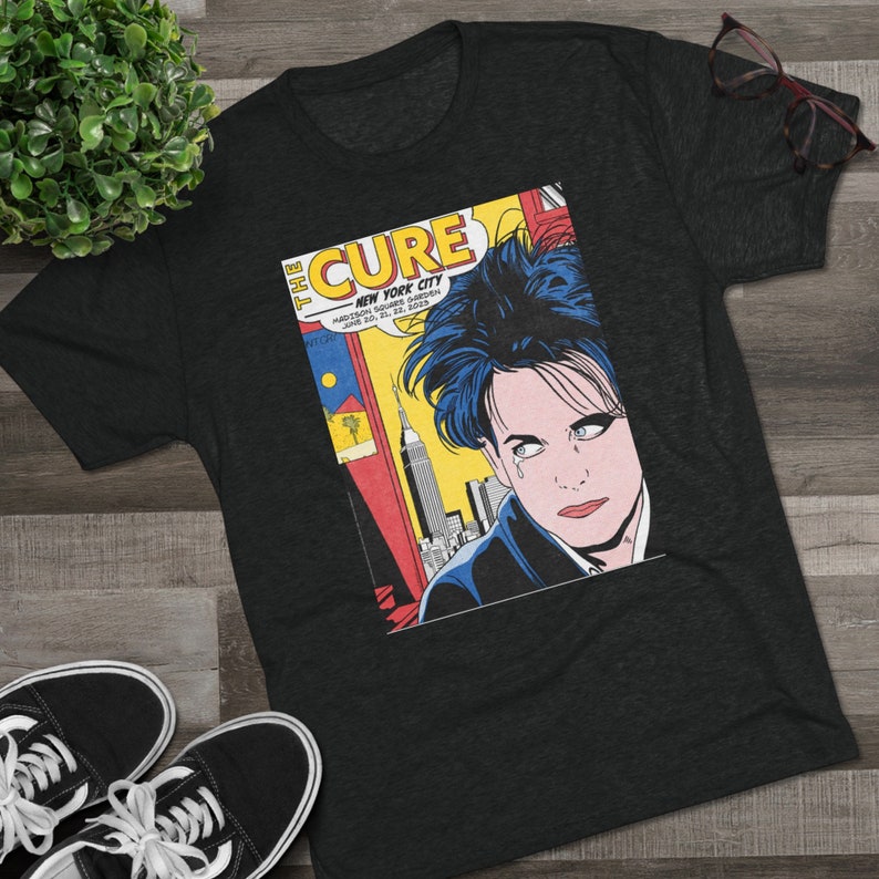 The Cure Robert Smith New York City 2023 Unisex Tri-blend Crew T-shirt ...