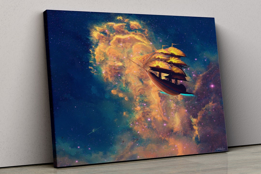 Treasure Planet Canvas, Gift for Kids, Tresure Planet Print, Inspired ...