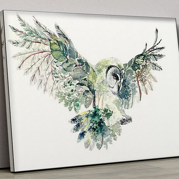 Owl Canvas Painting - Etsy