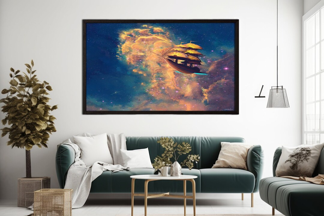 Framed Treasure Planet Canvas Gift for Kids Tresure Planet - Etsy