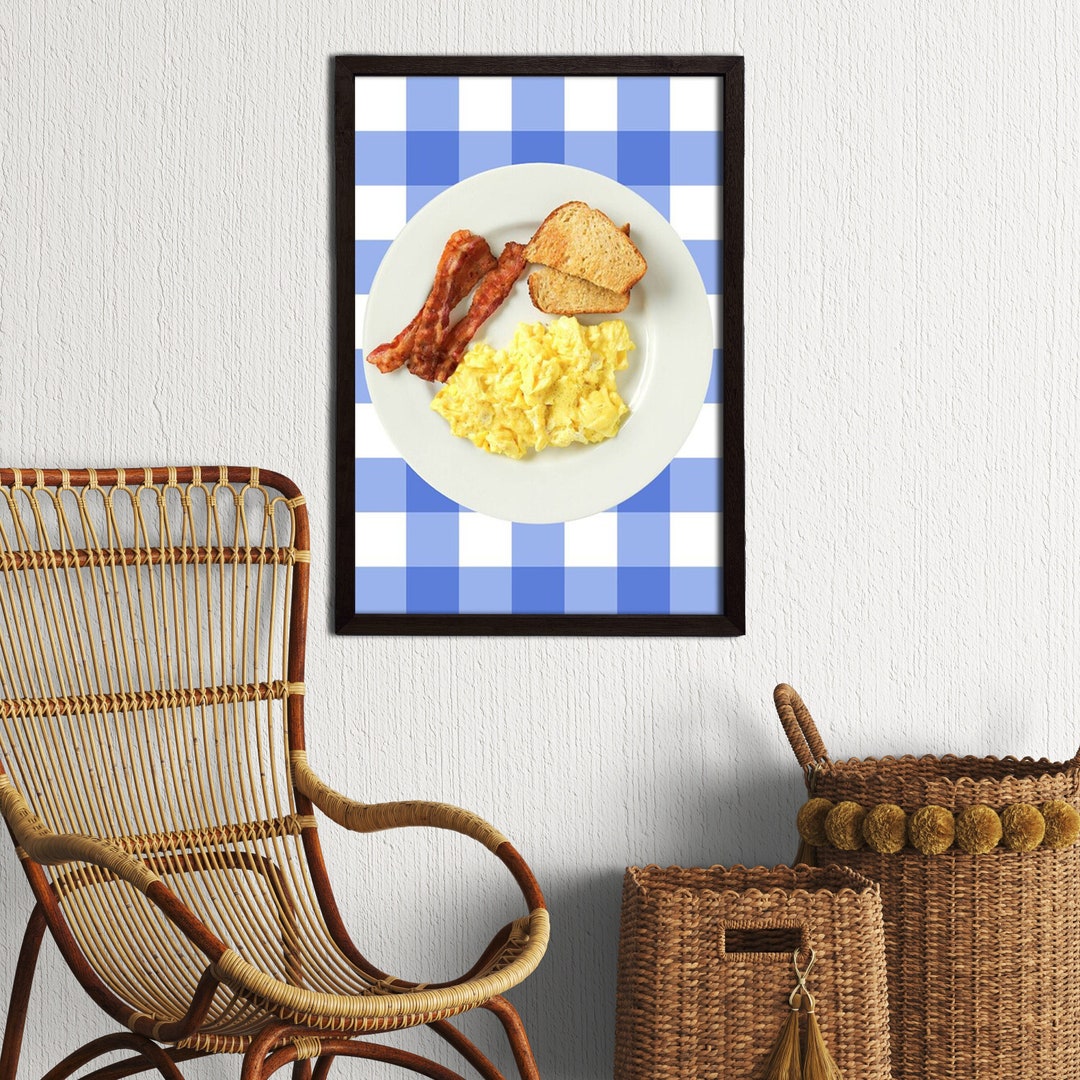 Framed Ron Swanson Breakfast Canvas Poster, Parks and Recreation ...