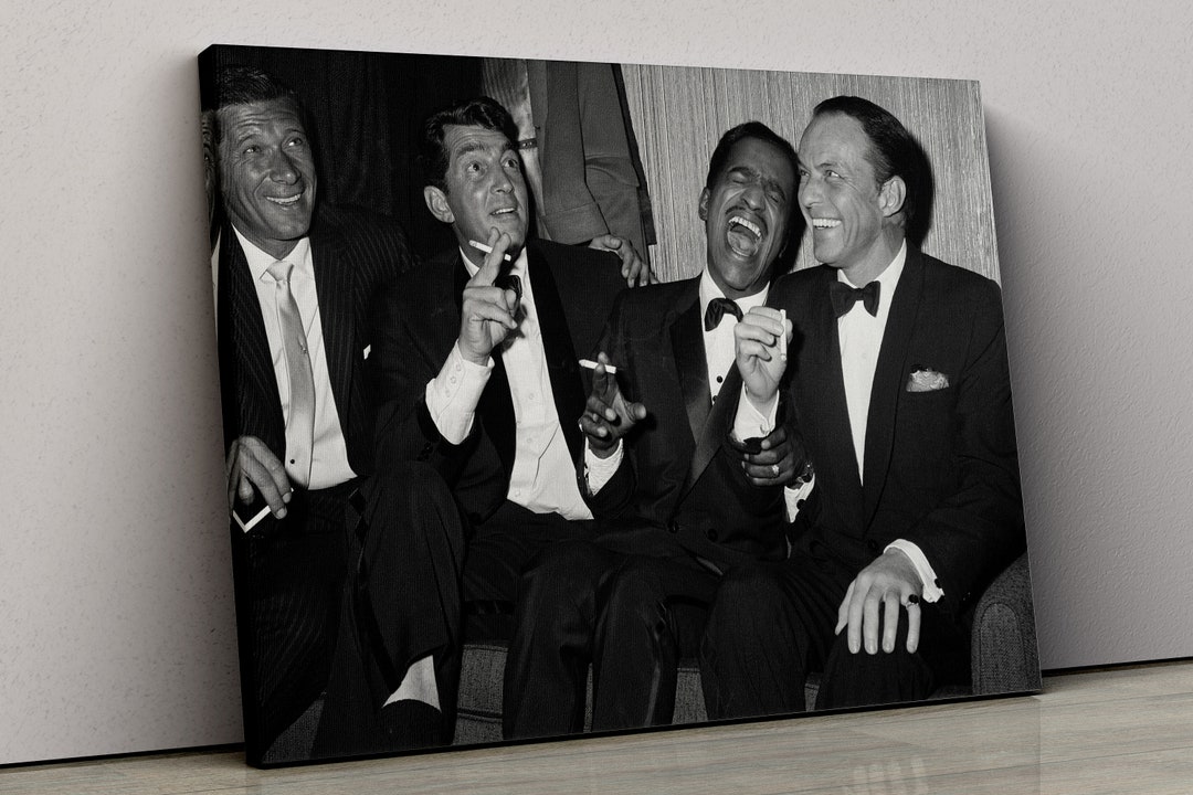 The Rat Pack Canvas Poster Dean Martin, Sammy Davis Jr. and Frank ...