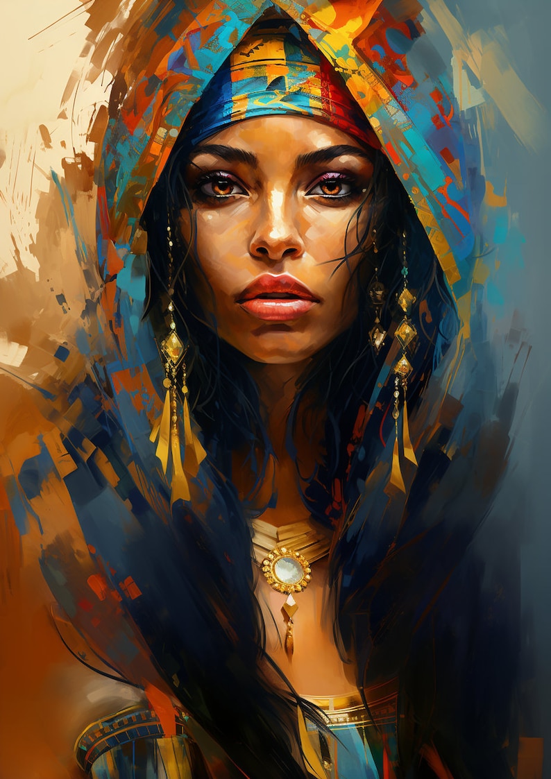 Unique Jewish Canvas Art, Jewish Wall Art, Woman Portrait . Free ...