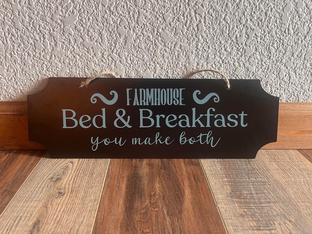 5x15" Farmhouse Bed and Breakfast Sign - Etsy