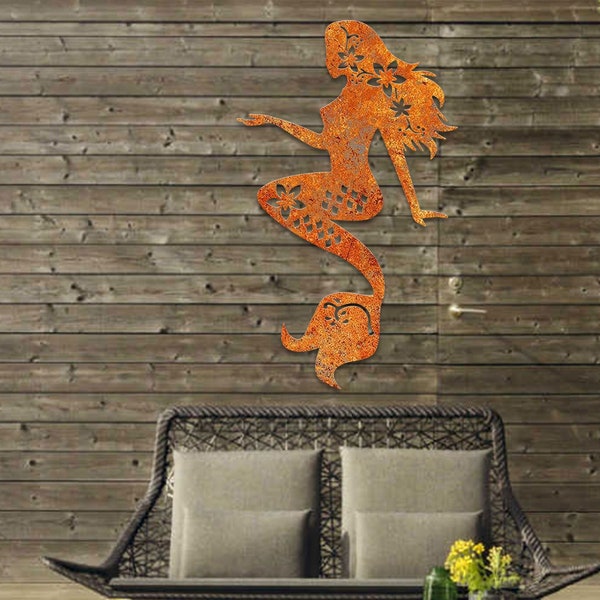 Mermaid Metal Art - Etsy