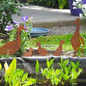 Cute Duck Family Set of 5 - Vintage-inspired Rustic Garden Decor ...