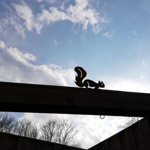 Rusty Squirrel Garden Stake | Metal Squirrel Yard Art | Squirrel ...