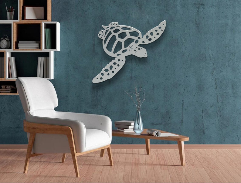 Sea Turtle Wall Decor, Metal Turtle Outdoor Wall Art, Sea Turtle ...