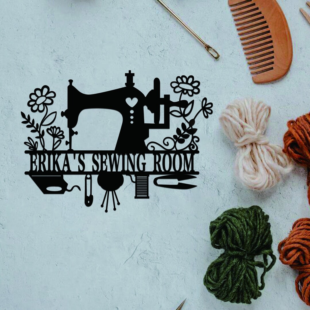 Personalized Metal Quilting Sign,custom Sewing Sign for Quilting Room ...