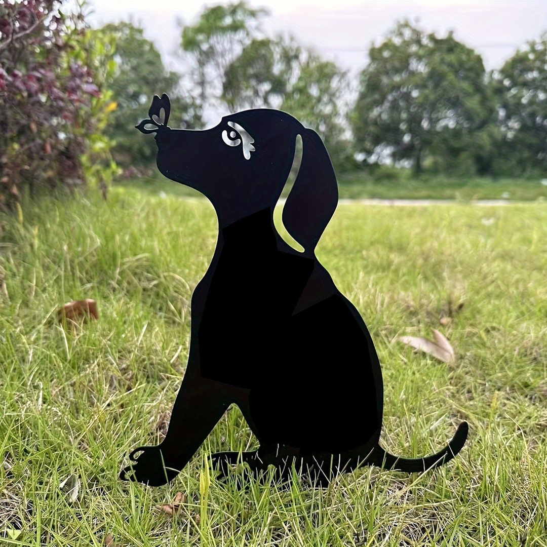 Cute Dog Garden Stake, Dog Loss, Custom Dog Metal Sign, Pet Grave ...