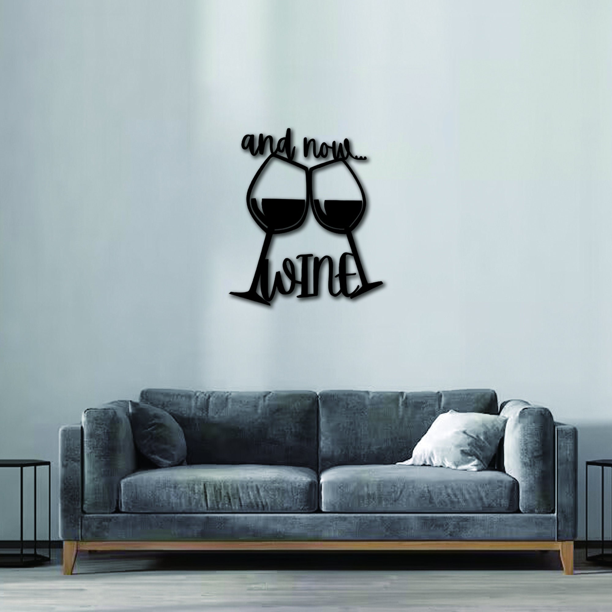 Abstract Metal Wine Cup Glass Wall Sign Wine Bar Outdoor Wine - Etsy