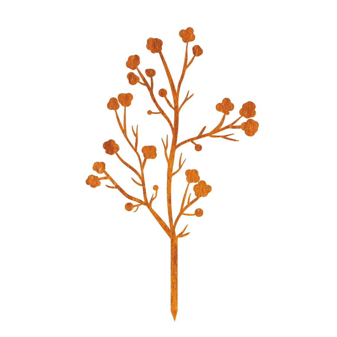 Rusted Metal Flower and Plant Bouquet for Garden Decor Rustic - Etsy