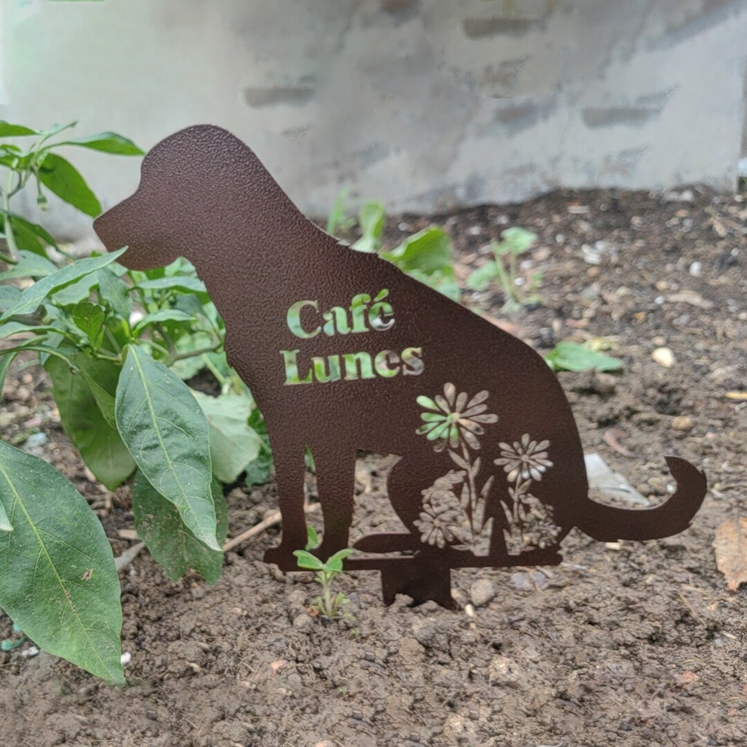 Custom Metal Labrador Dog Sign, Pet Loss Gift, Pet Grave Marker, Metal ...