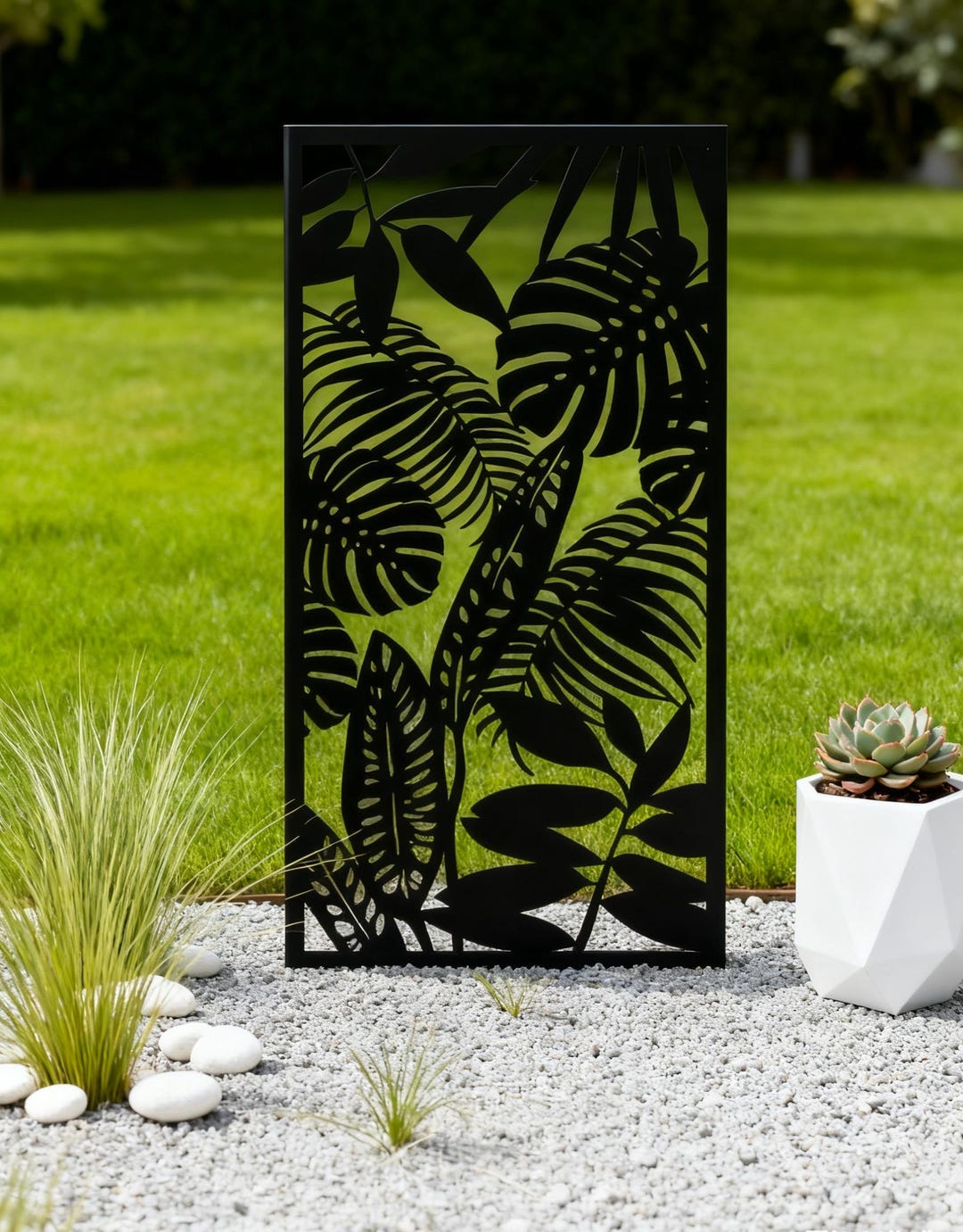 Metal Leaf Screen, Large Metal Screen, Courtyard Metal Screen ...