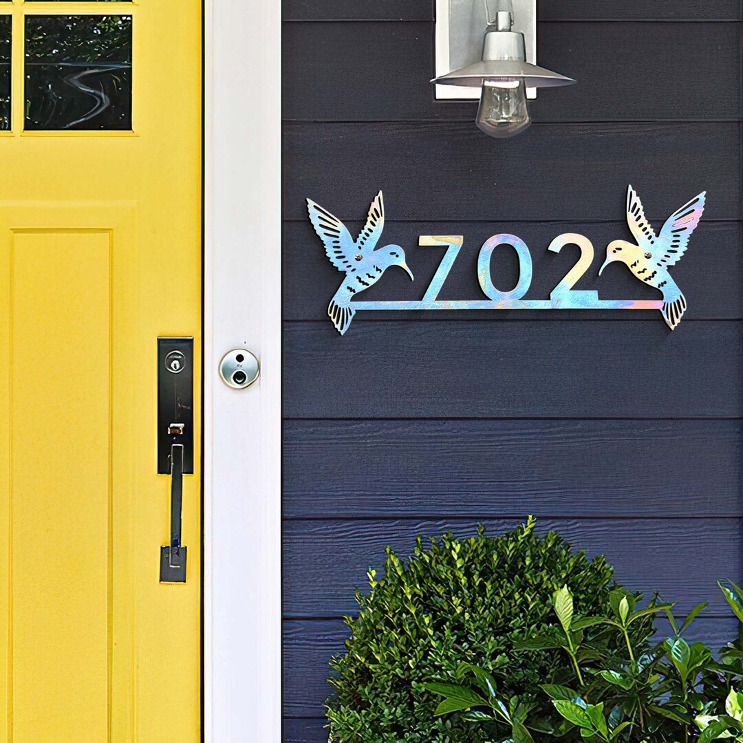 Hummingbird House Addres, Hummingbird Address Sign, Bird Address Sign ...