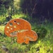 Metal Toadstools Garden Stake - Rustic Metal Mushrooms, Rusty ...