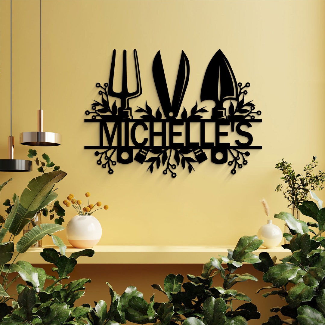 Personalized Garden Metal Sign, Custom Metal Sign for Yard Decor, Gift ...