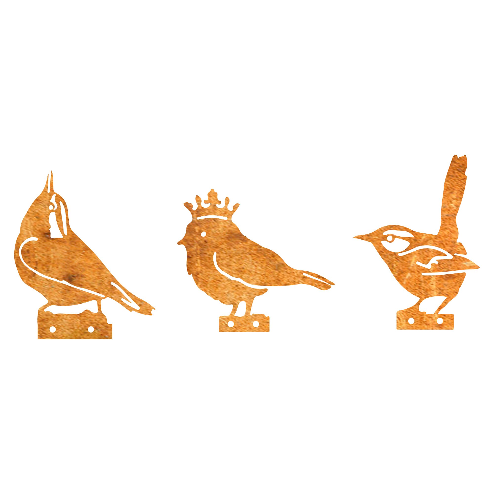 Vintage Rustic Robin Yard Decor, Rusty Bird Garden Decor Gift, Unique ...