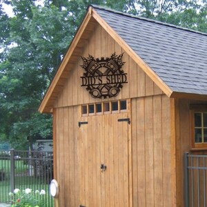 Personalized Shed Sign Metal, Tool Shed Sign, Garage Decor, Sign for ...