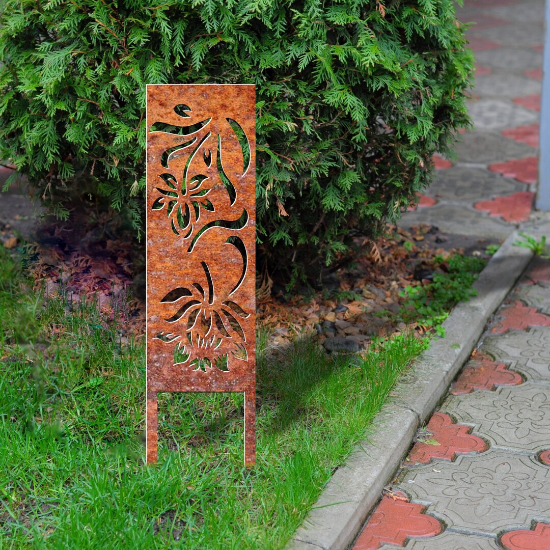 Metal Lotus Flowers Privacy Screen, Metal Lotus Flowers Panels, Garden ...