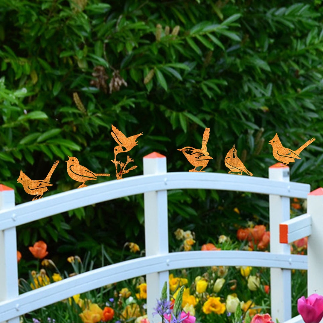 Vintage Rustic Robin Yard Decor Rusty Bird Garden Decor Gift - Etsy