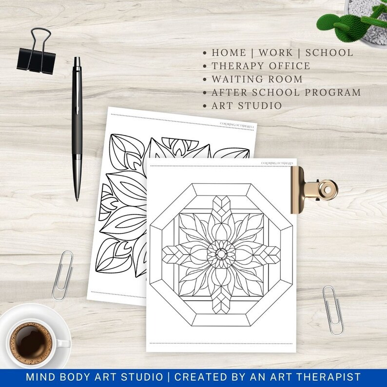 Octangles Coloring Bundle | Printable | Mental Wellness | Mindfulness ...