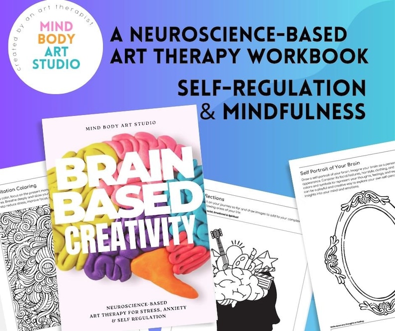 Neuroscience Art Therapy* Workbook: Anxiety and Stress Relief (digital ...