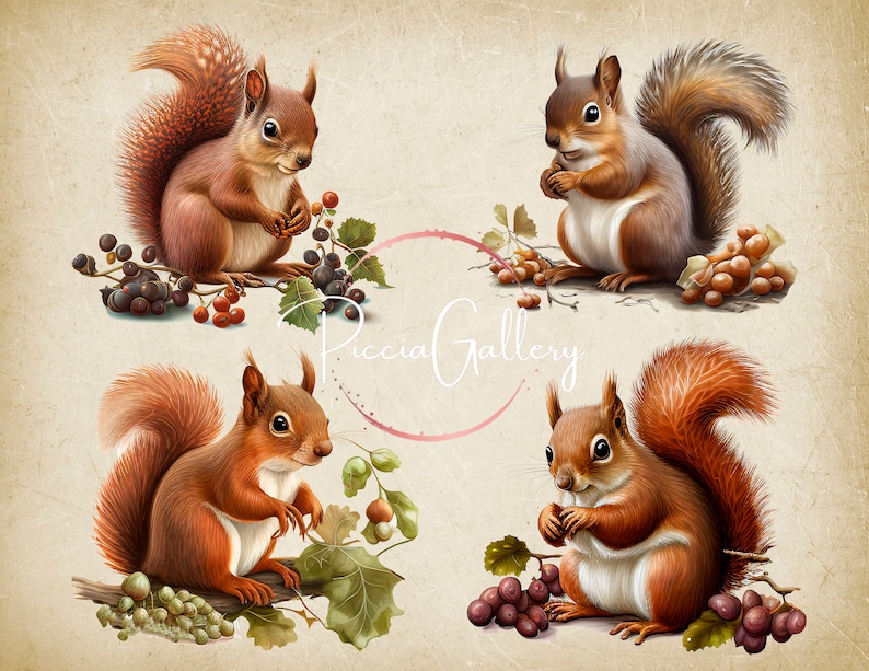 Clipart, PNG, Clipart, Cute Squirrels Clip Art, Lovely Animals ...