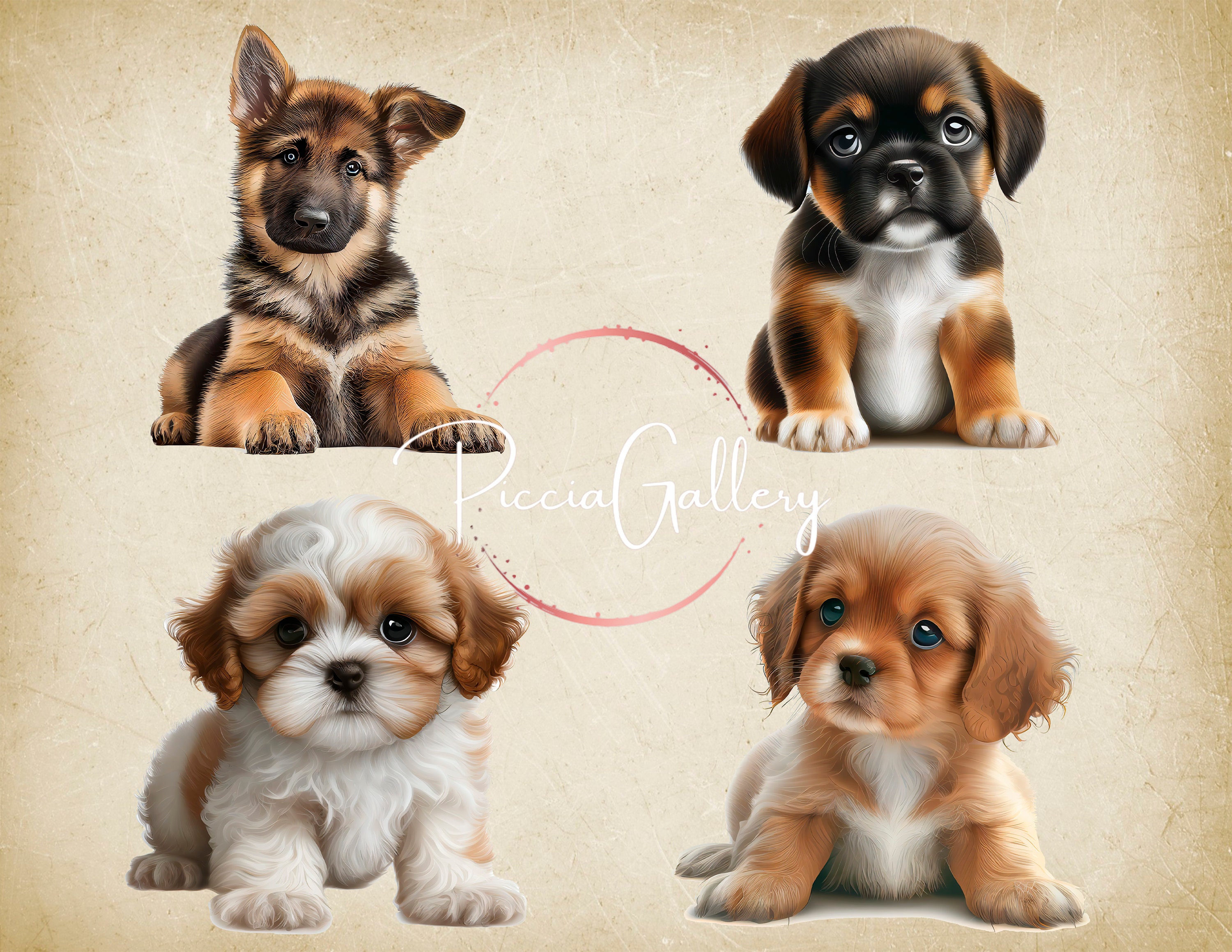 Clipart, PNG, Clipart, Cute Dogs Clip Art, Lovely Animals, Printable ...