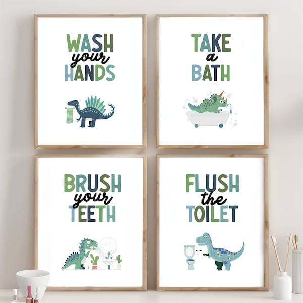 Dinosaur Bathroom - Etsy
