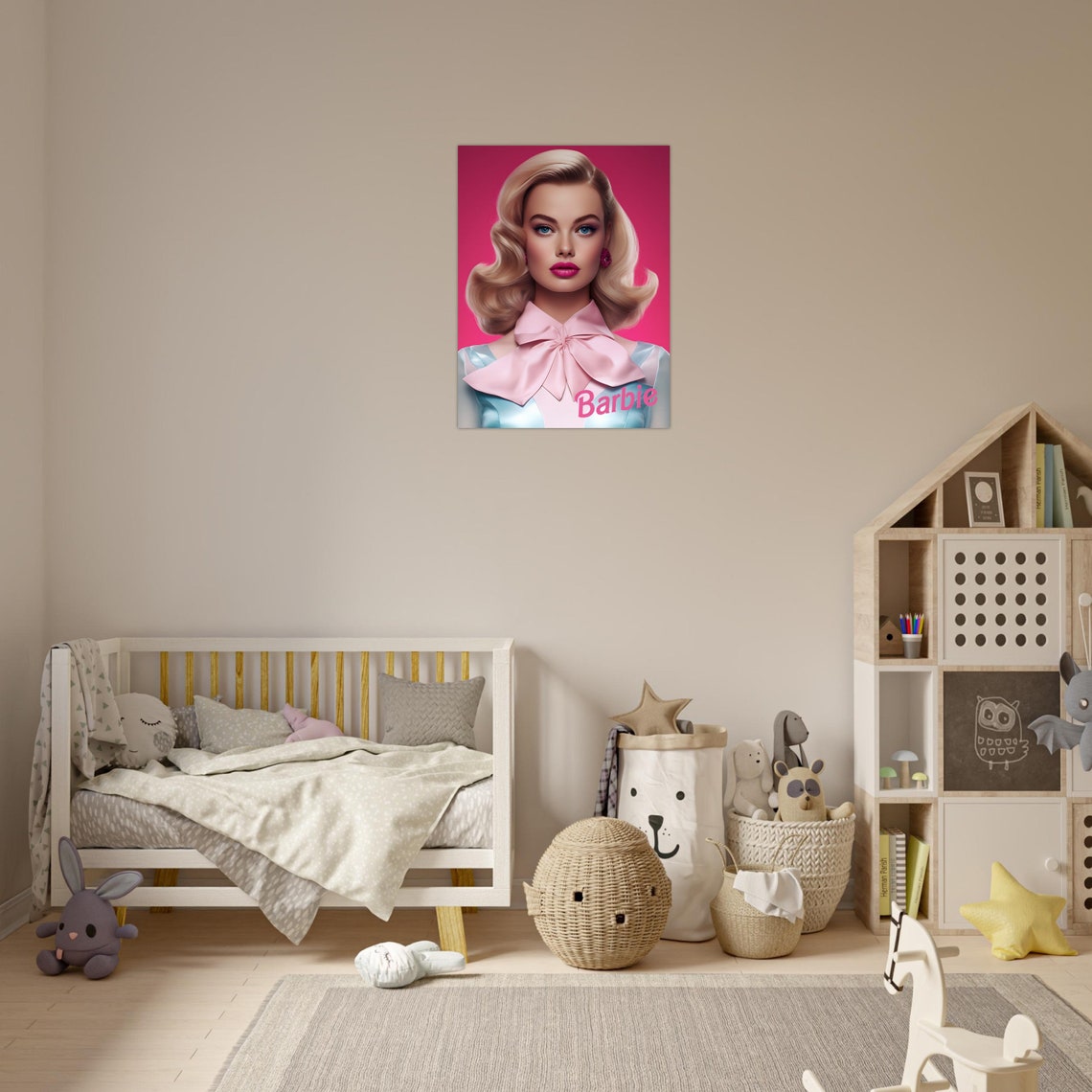 Barbie Poster Child Bedroom Wall Art Etsy