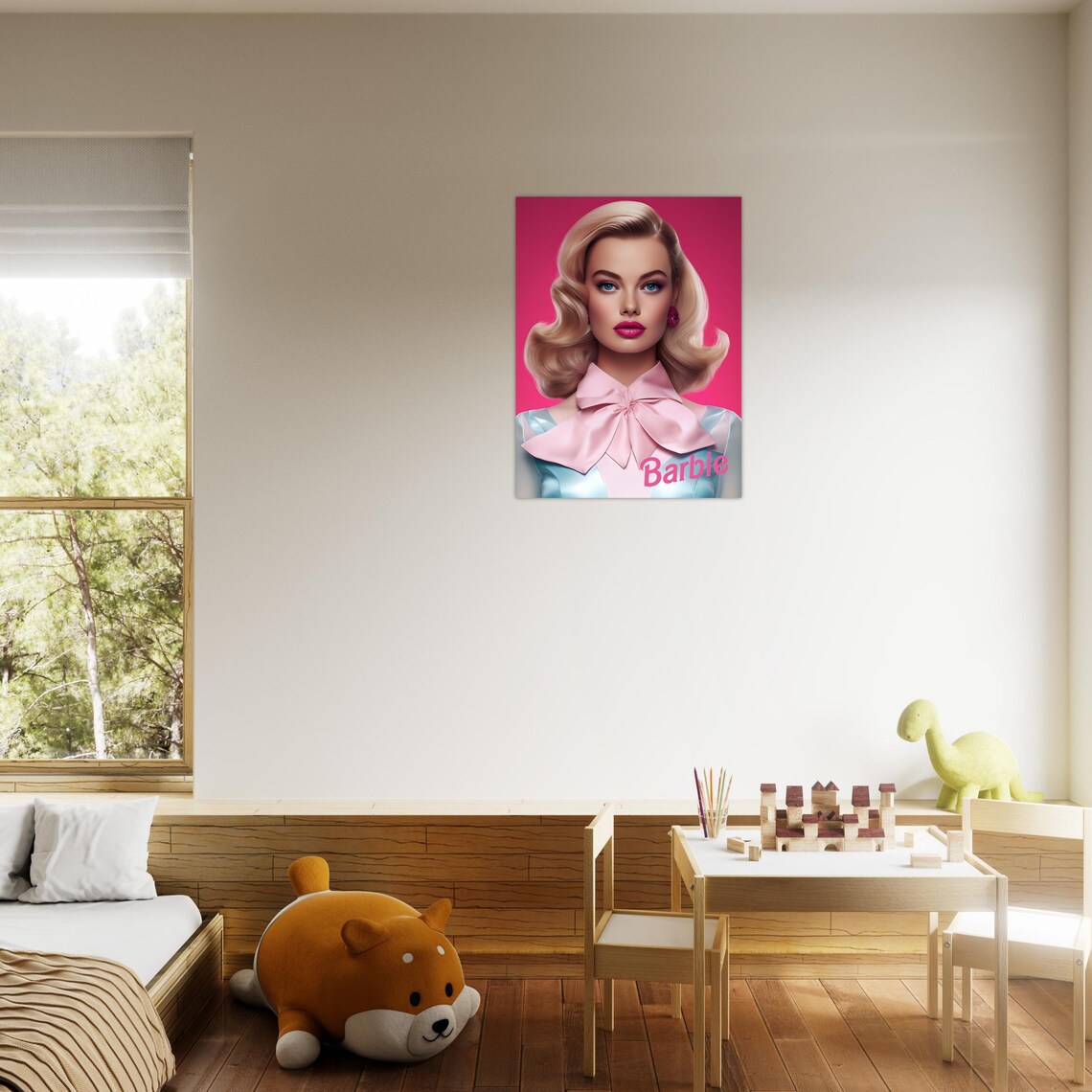 Barbie Poster Child Bedroom Wall Art Etsy