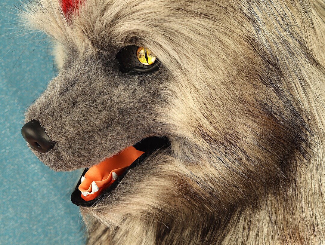 Wolf Fursuit Head Werewolf Fursuit Mask Kemono Furry Mask Cosplay Furry ...