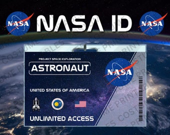 1960 Nasa Id Card