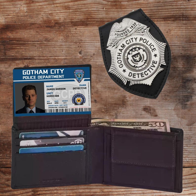 Printable Detective Police Comic Book Vigilante Superhero ID Card Geek ...