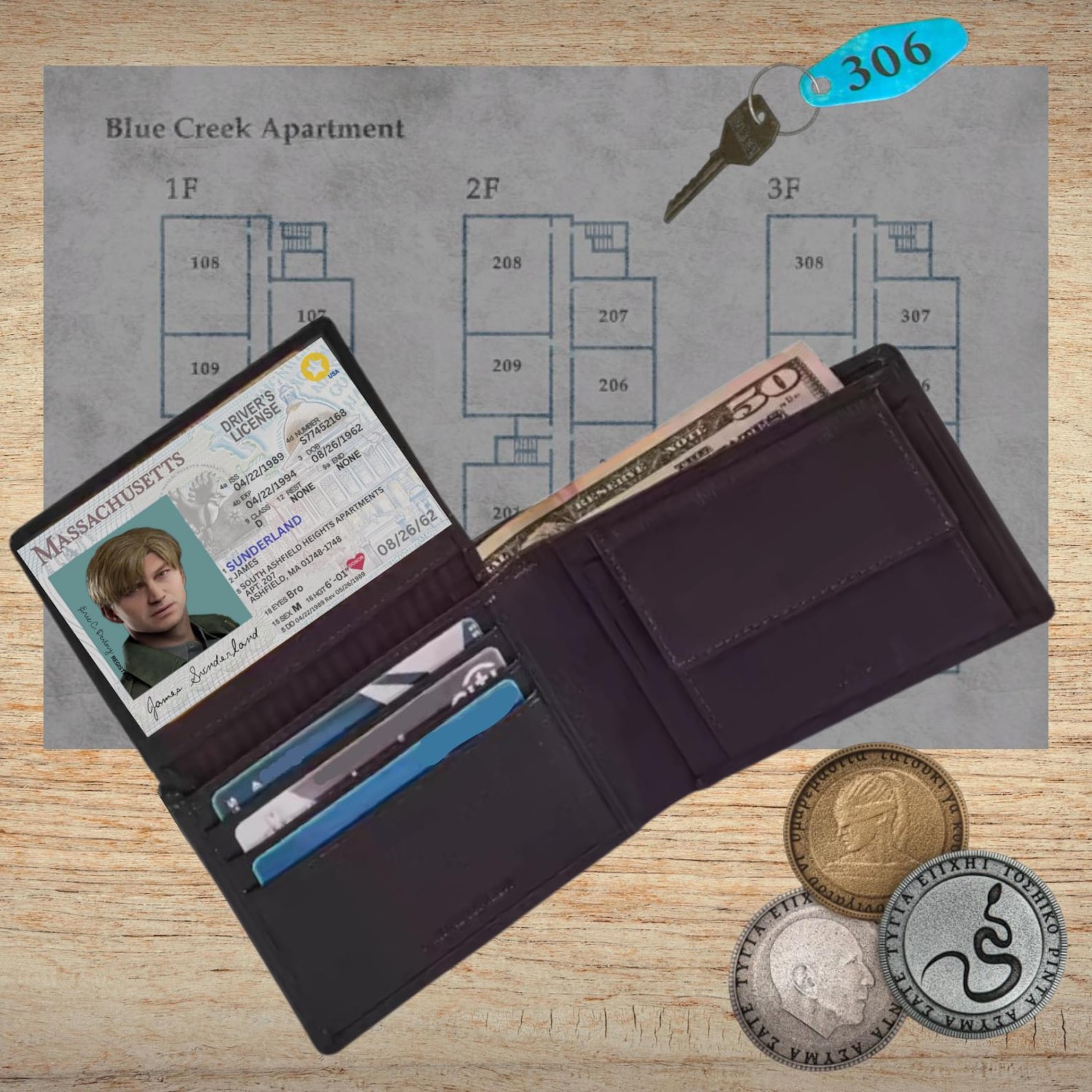 James Sunderland Driver's License | Inspired by Silent Hill | Survival ...
