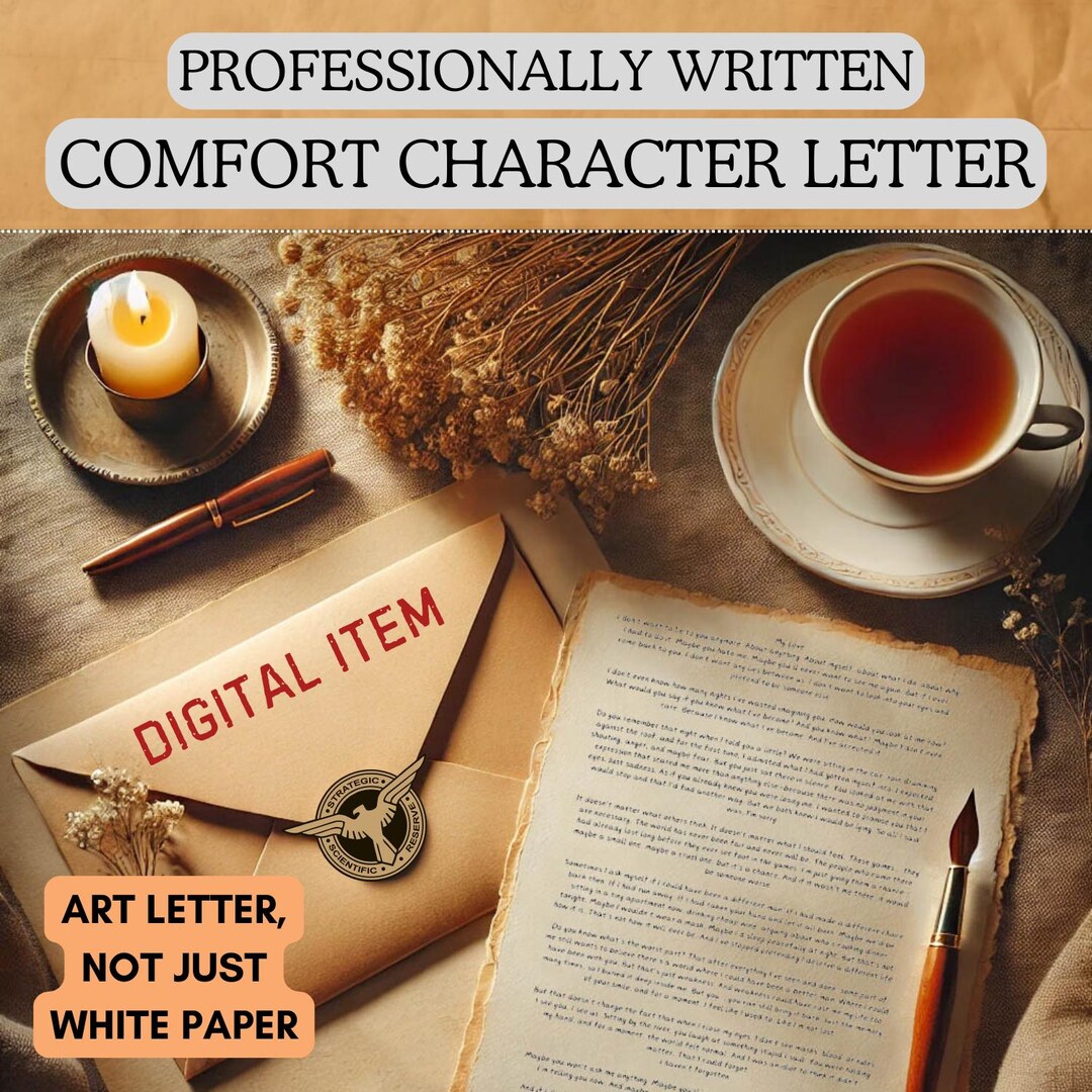 Professionally Written Comfort Character Letter - Personal - Unique - Etsy