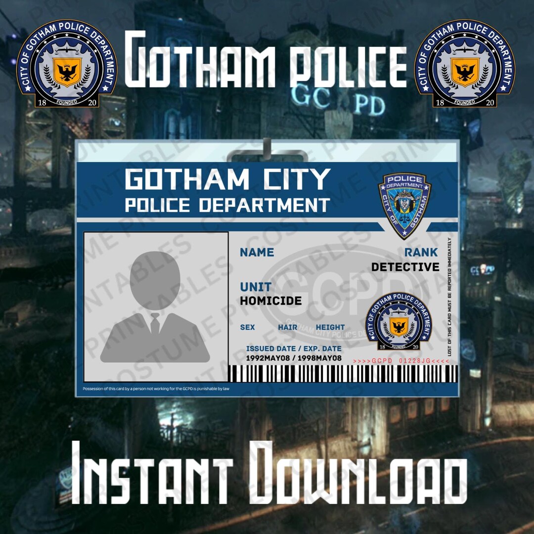Printable | Detective | Police | Comic Book | Vigilante | Superhero ...