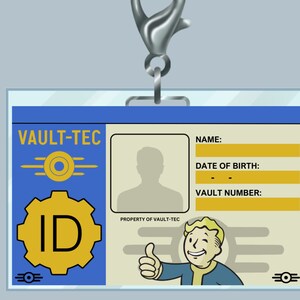 PRINTABLE Vault-tec ID Card Badge From Fallout - Etsy Australia