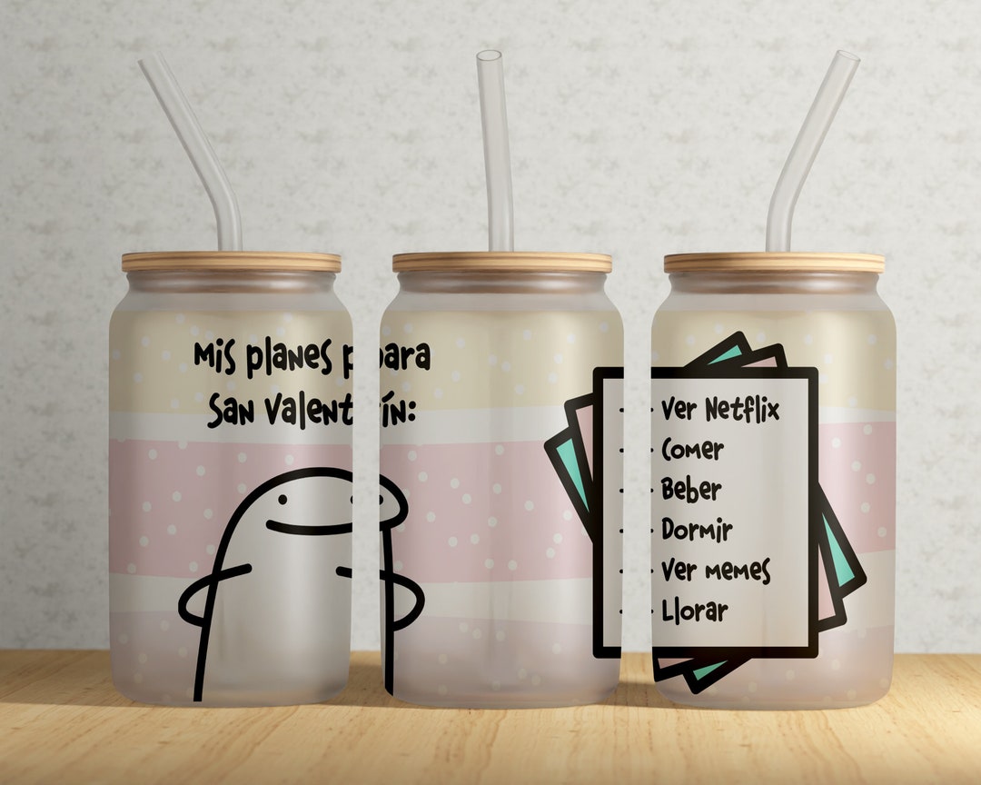 Valentine's Day Glass Flork and His Fun Plans - Etsy