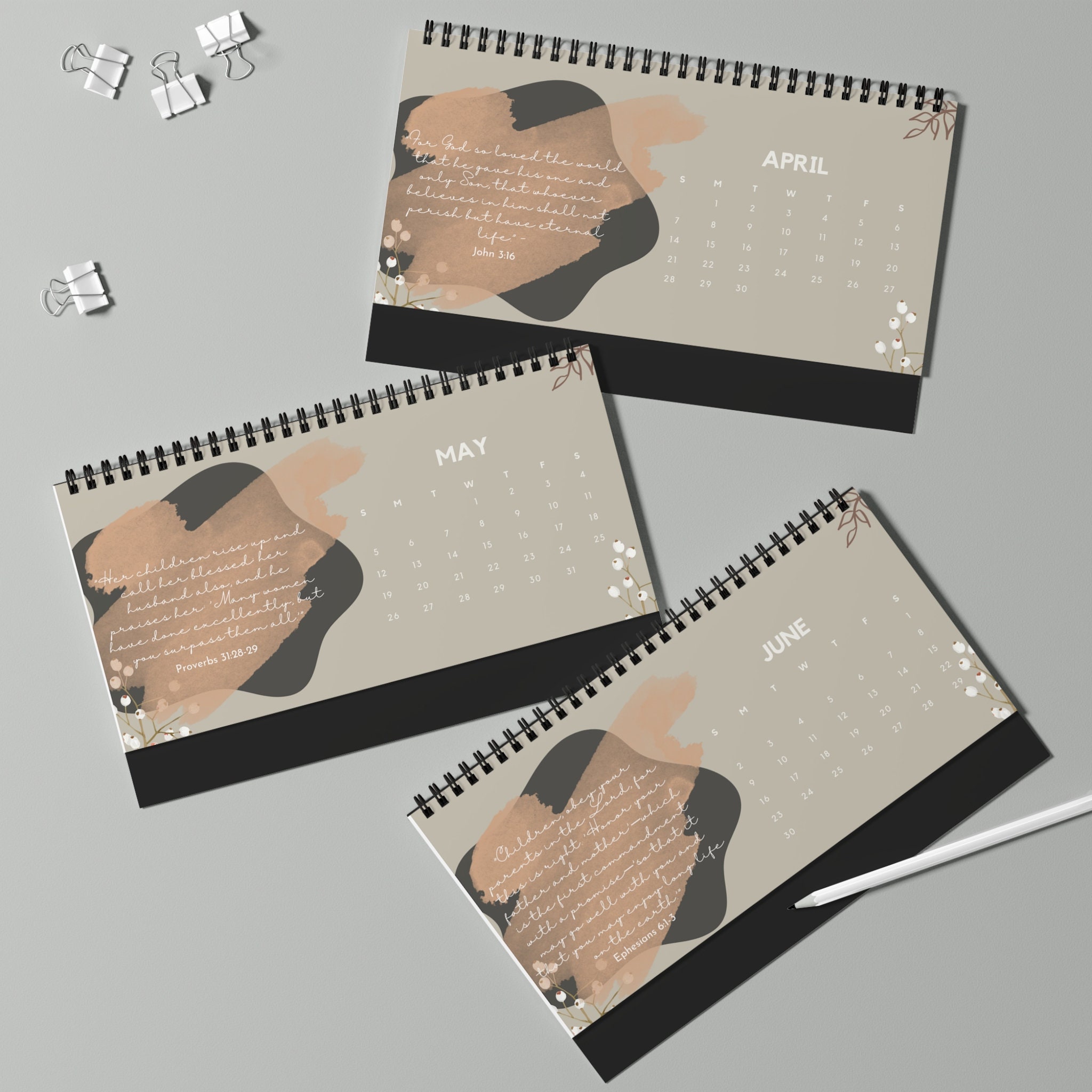BIBLE VERSE 2024 Calendar - Etsy