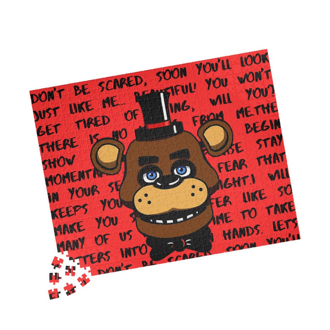 The Freddy Fazbear Quote Puzzle FNAF Puzzle 110, 252, 500 Piece - Etsy