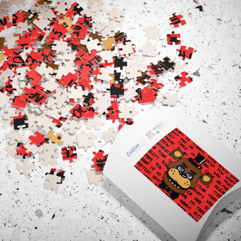 The Freddy Fazbear Quote Puzzle FNAF Puzzle 110, 252, 500 Piece - Etsy