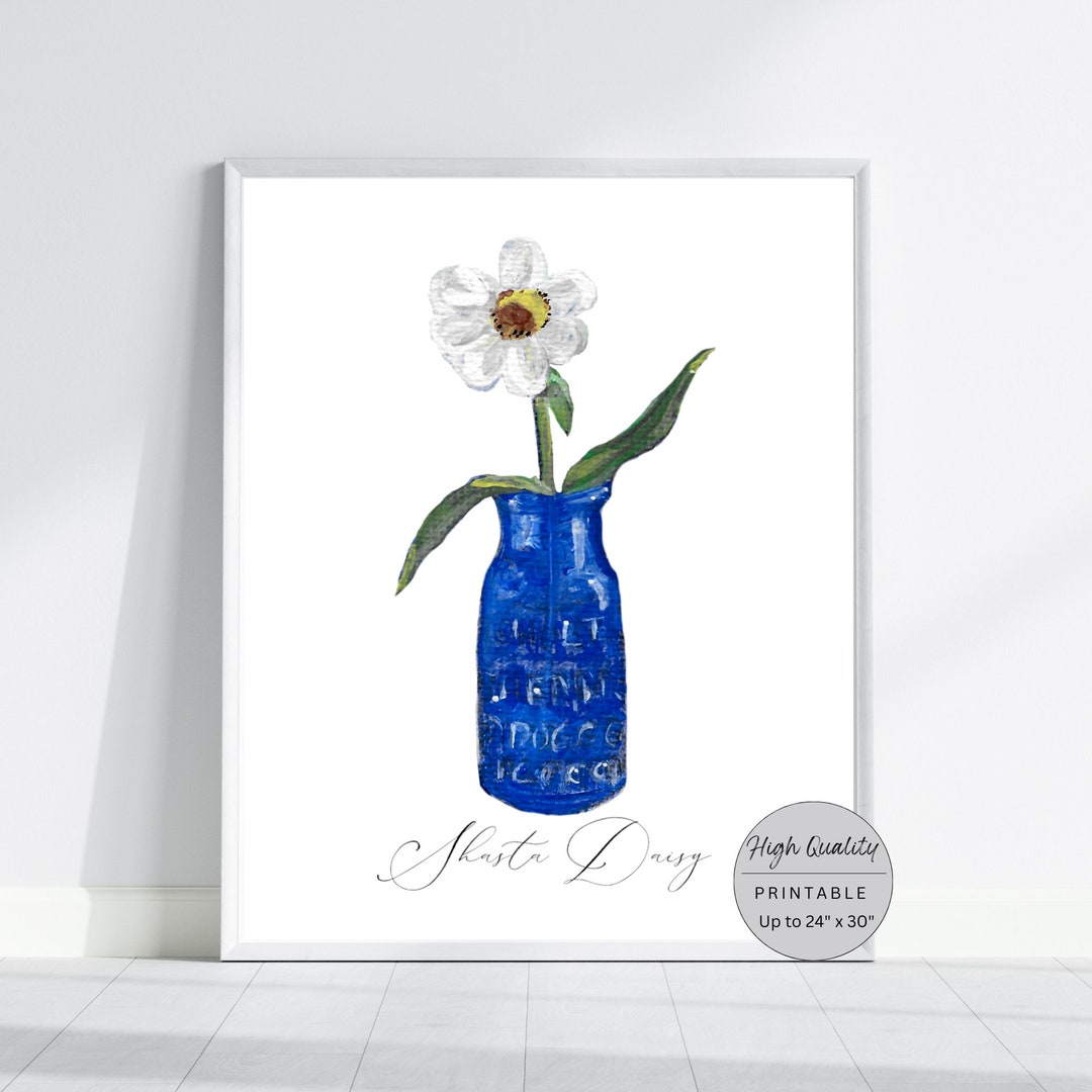 Daisy Printable Modern Daisy Print Flower Print Daisy Painting ...