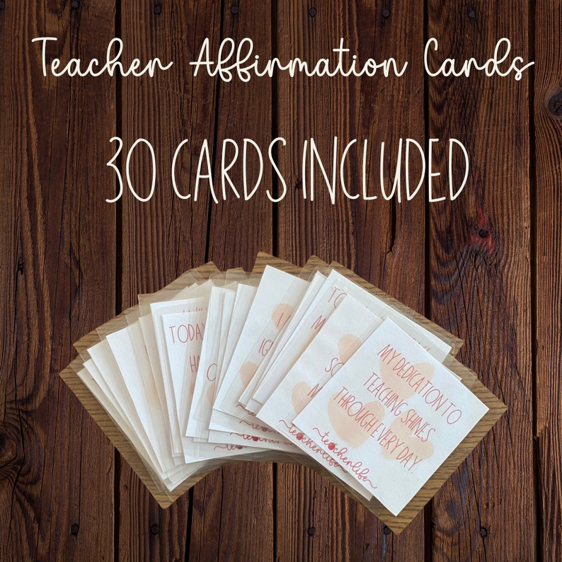 Teacher Affirmation Cards | Instant Download | Teacher Daily ...