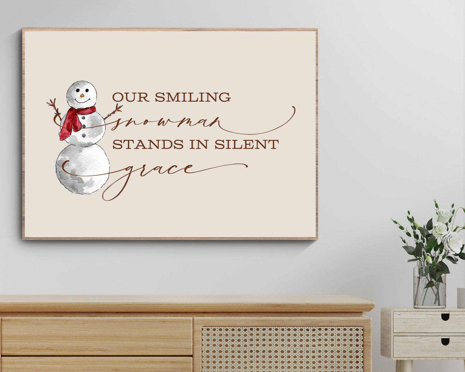 Printable Snowman Quote Neutral Winter Art Print Winter Quote Neutral ...
