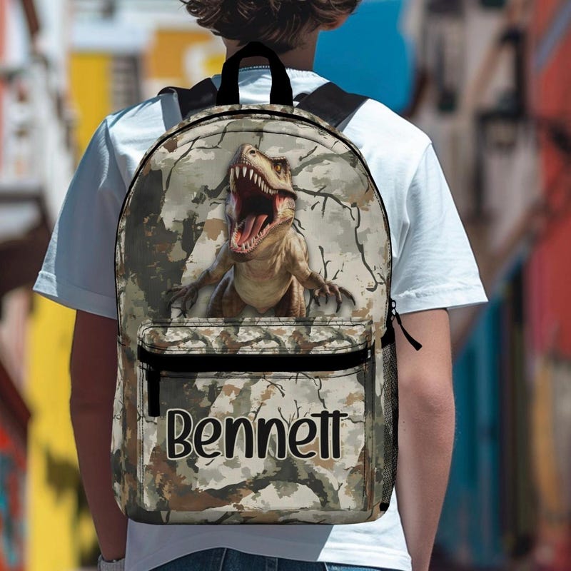 Camo Kids Personalized Backpack - Etsy
