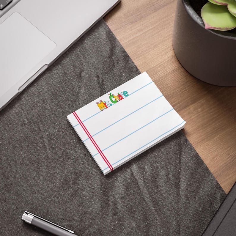 Personalized Teacher Note Pads - Custom Stationery for Gifts, Classroom ...
